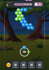 HTML5 Bubble Shooter Game | Bubble Up | DoonDookStudio